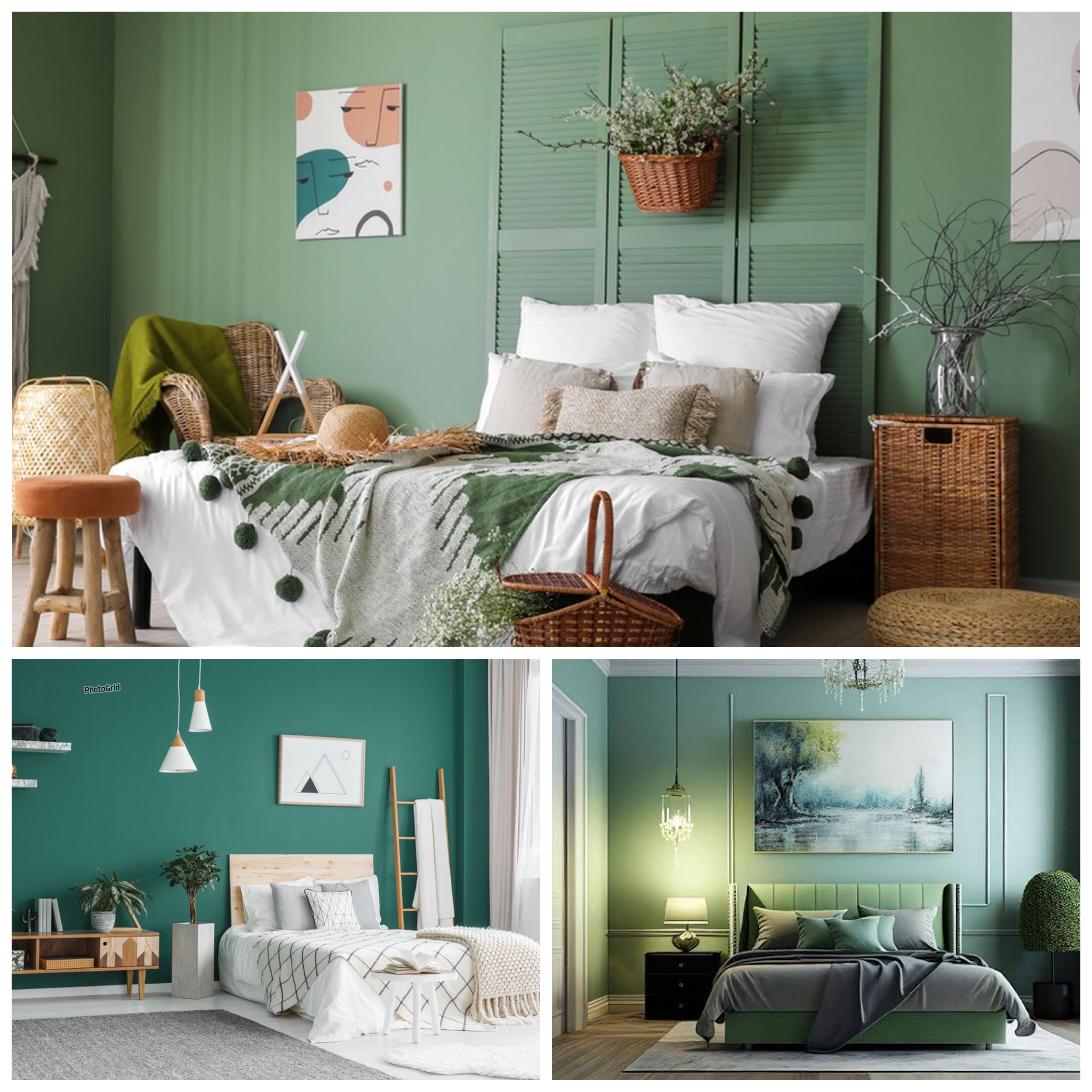 7 Inspirasi Kamar Tidur Warna Hijau, Nuansa Alam yang Bikin Rileks dan ...